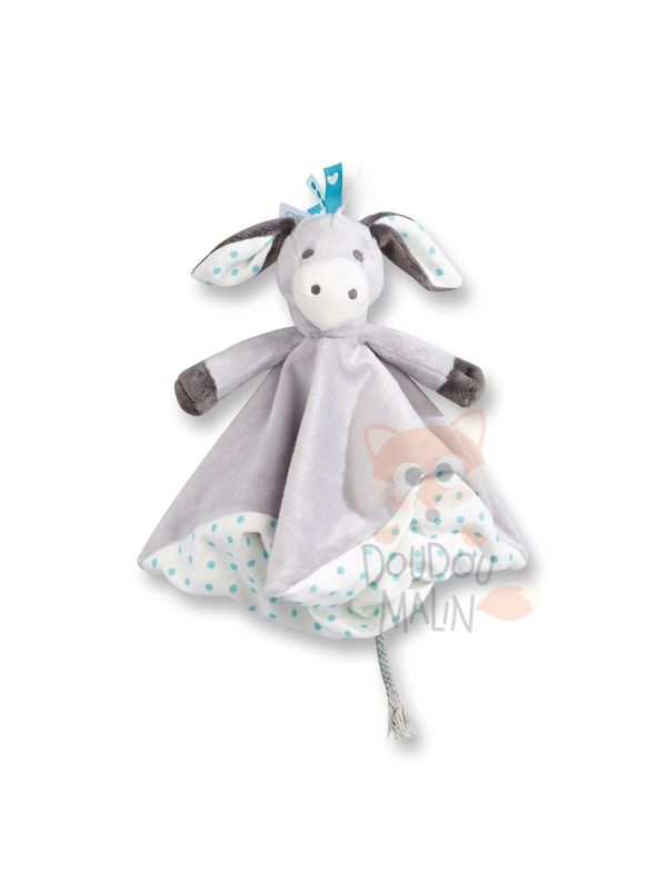 Obaïbi baby comforter donkey grey blue white
