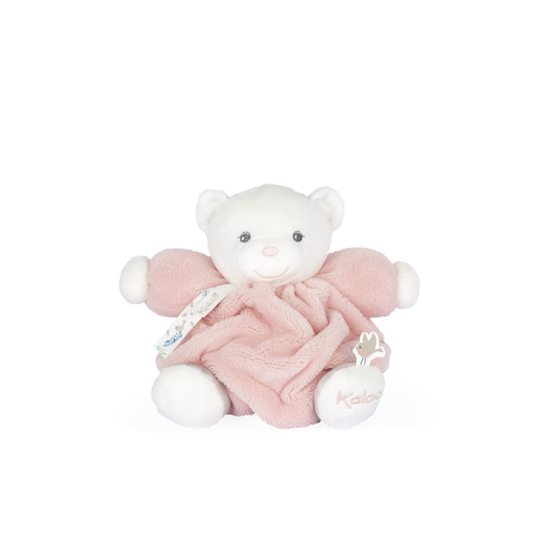 Kaloo - Plume - Peluche ours rose poudré 20 cm