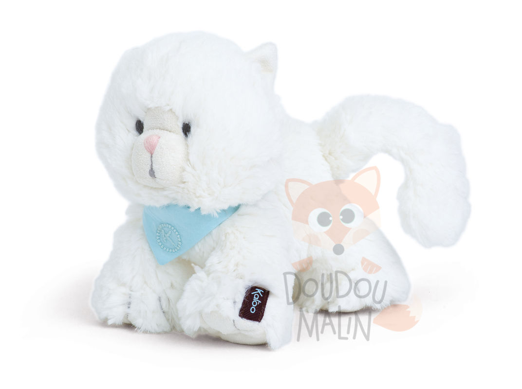 Kaloo Les amis Coco le chat mini doudou blanc 20 cm