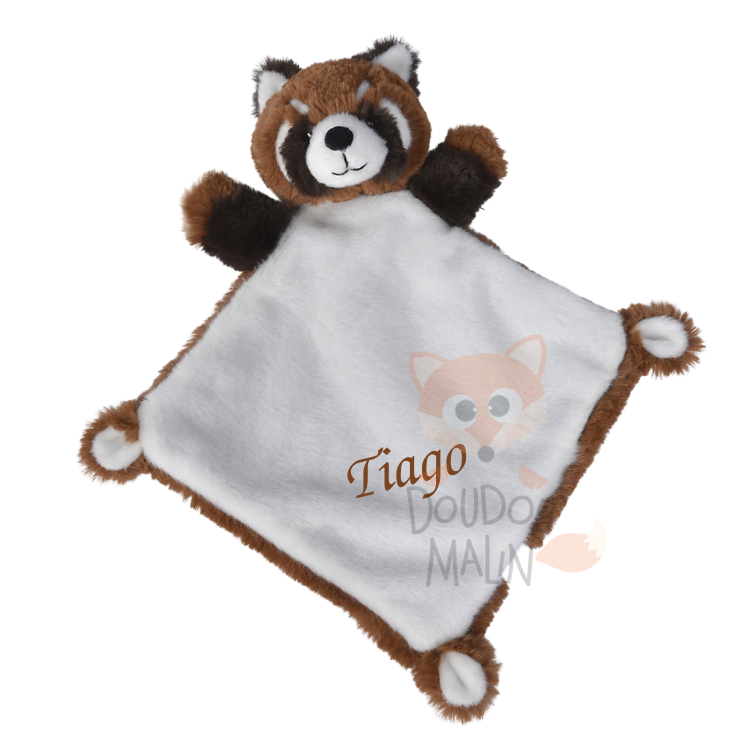 Tex - Doudou Panda roux marron blanc 25 cm