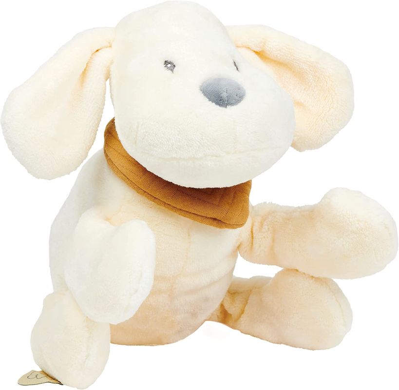 Nattou - Charlie le chien - Peluche jaune vanille 30 cm