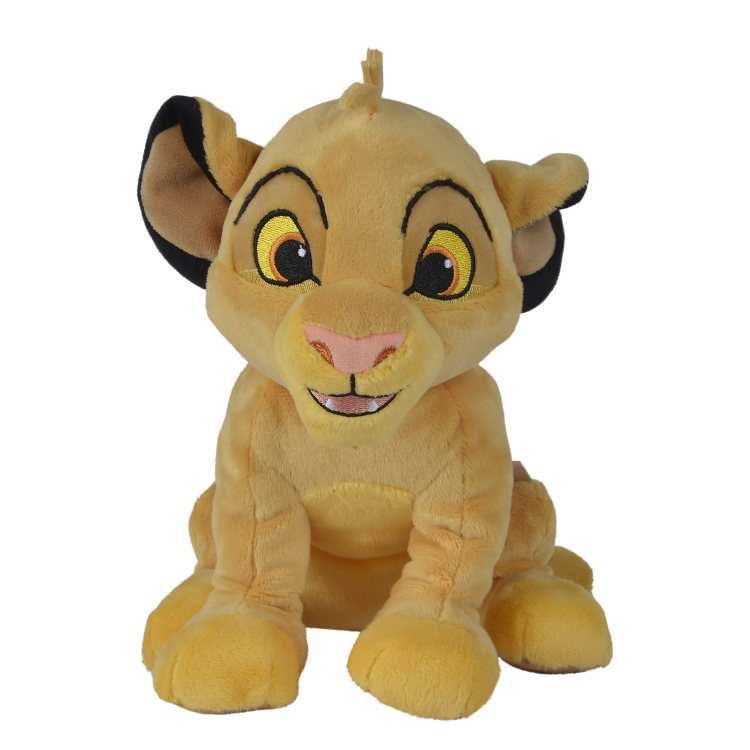 Disney - Simba le lion - Peluche assis jaune 35 cm